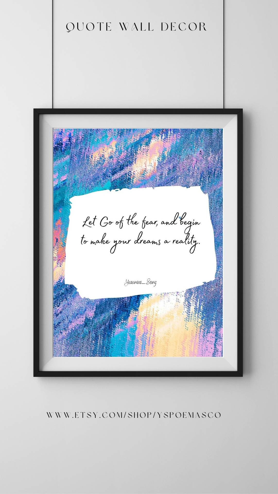 Let Go Poem Print by Yesenias_song, Printable Digital Downloadable Wall ...