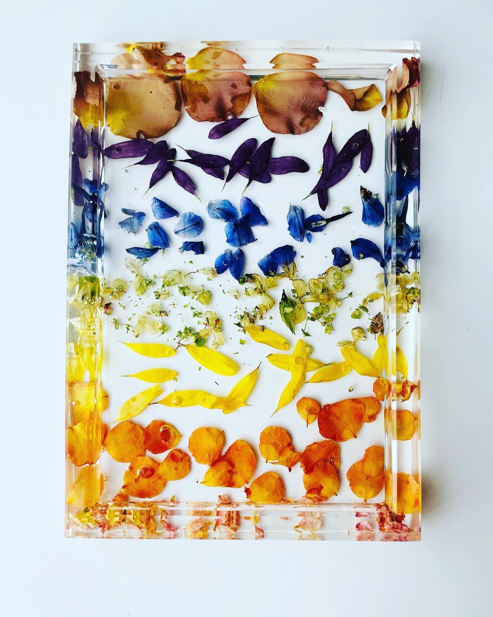 Flower Tray Rectangle Tray Flower Preservation bridal - Etsy