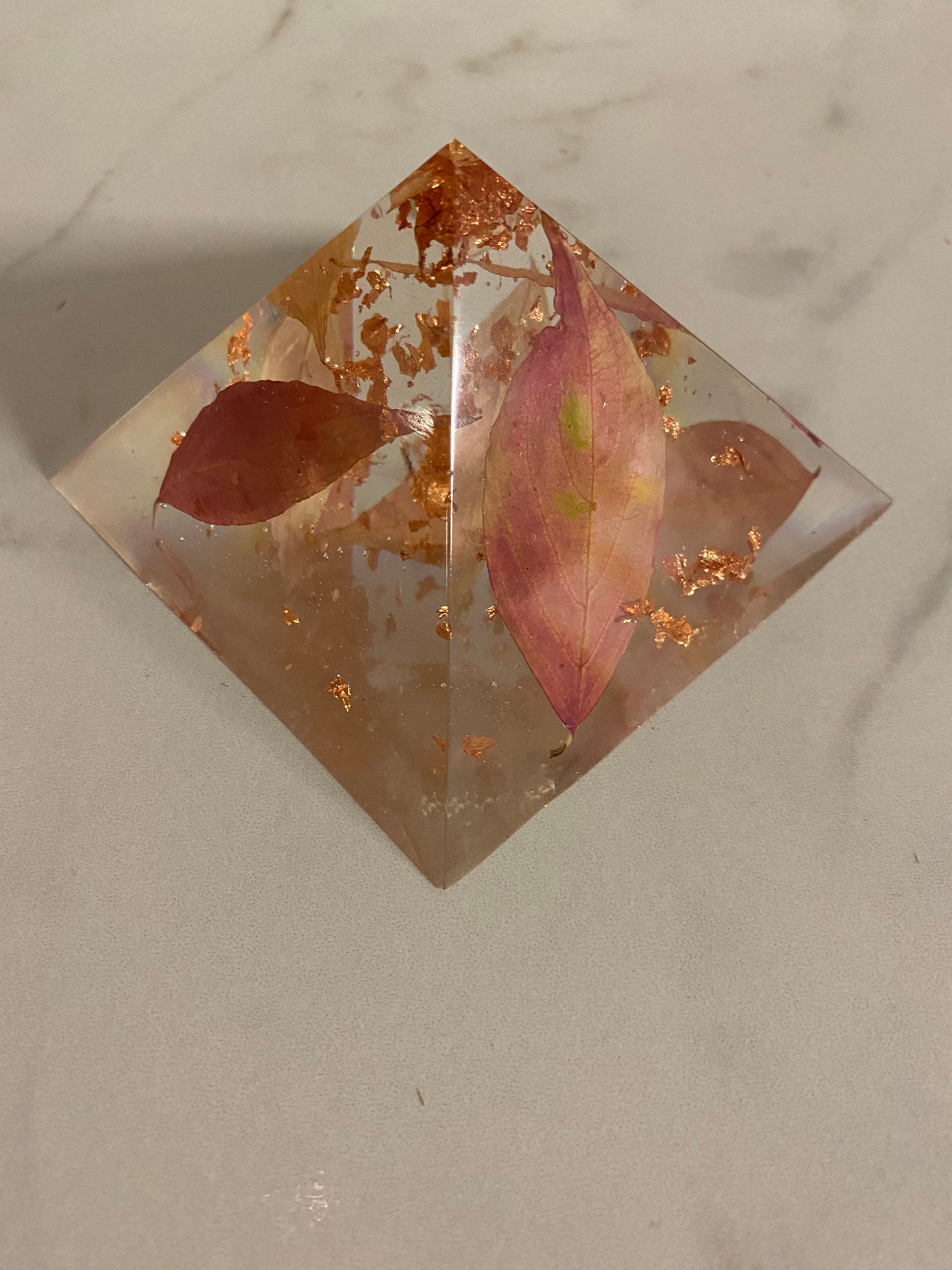 Pyramid with Glitter or Flowers Floral Preservation Resin | Etsy