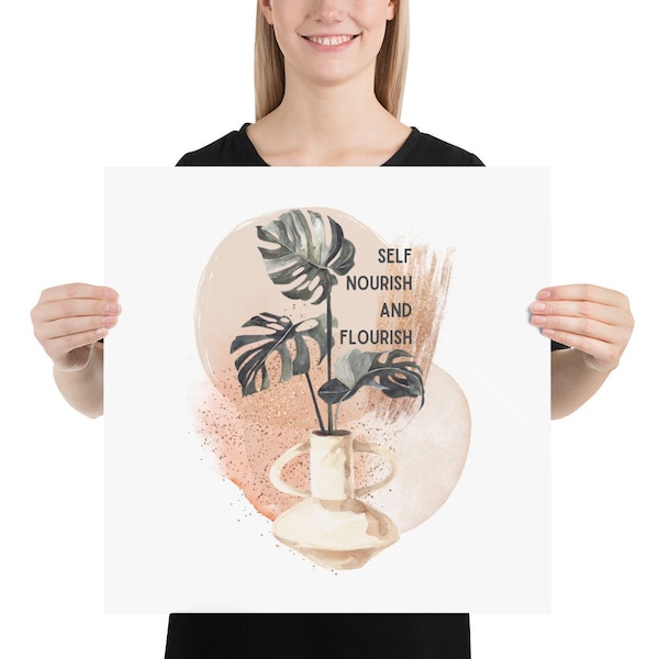 Nourish to Flourish Poster - Etsy