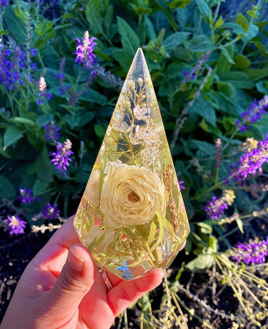 Ring Holder Large With Flowers Ring Holder Cone Wedding - Etsy
