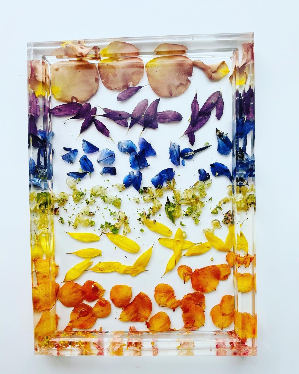 Flower Tray Rectangle Tray Flower Preservation bridal - Etsy