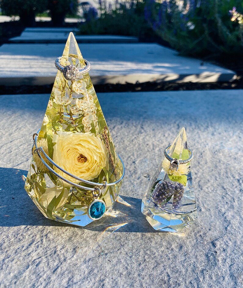 Ring Holder Large With Flowers Ring Holder Cone Wedding - Etsy