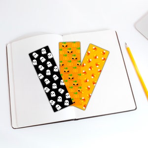 Halloween Bookmark Set- Ghost, Pumpkin/ Jack O Lantern, Candy Corn - Etsy