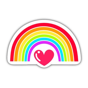 Rainbow Love is Love Sticker Die cut bullet journal | Etsy