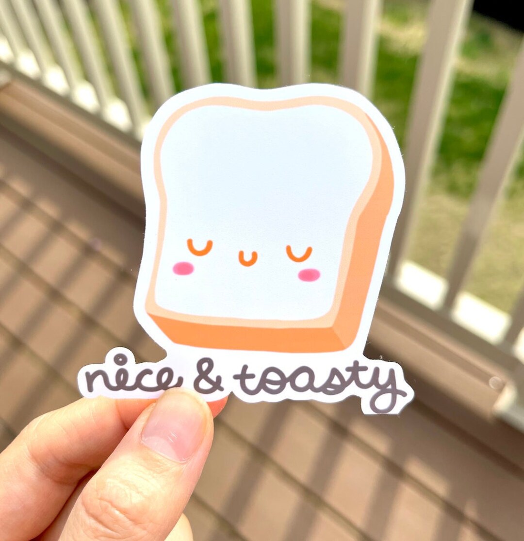 Kawaii Cute Bread/ Toast Stickers | Die Cut, Bullet Journal, Planner ...