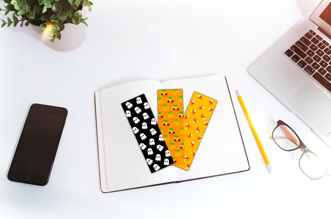 Halloween Bookmark Set- Ghost, Pumpkin/ Jack O Lantern, Candy Corn - Etsy