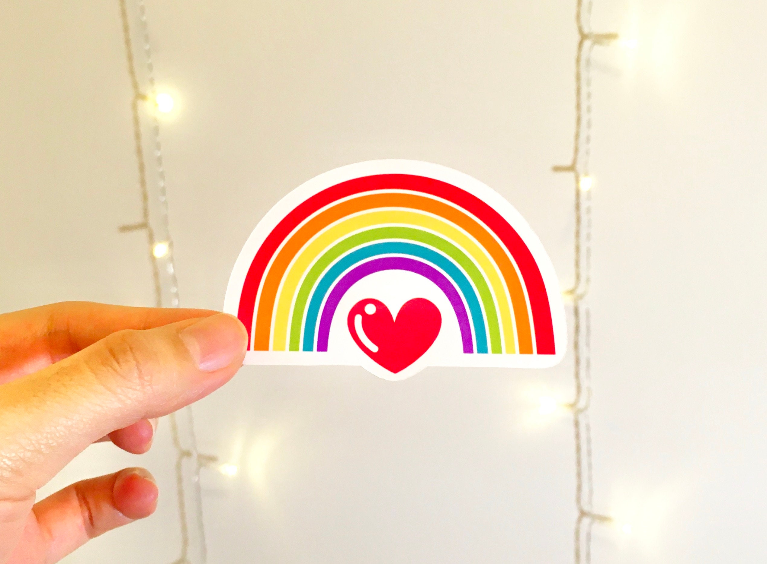 Rainbow Love is Love Sticker Die Cut Bullet Journal - Etsy Canada
