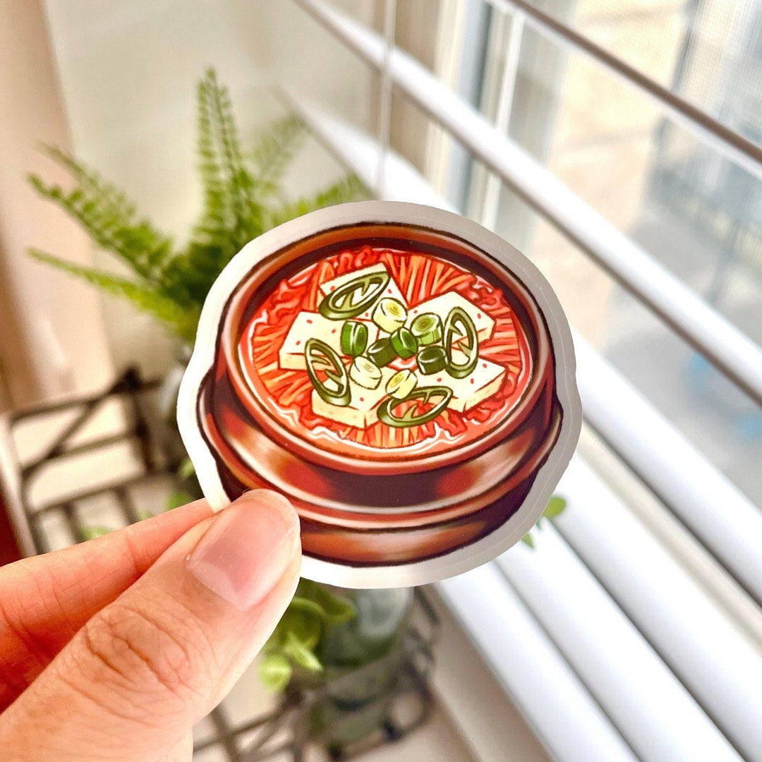 Kimchi Soup/ Stew (korean Food) Sticker | Die Cut, Bullet Journal ...