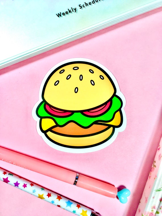 Embellishments planner bullet journal Burger, French Fries, Pizza, Taco ...