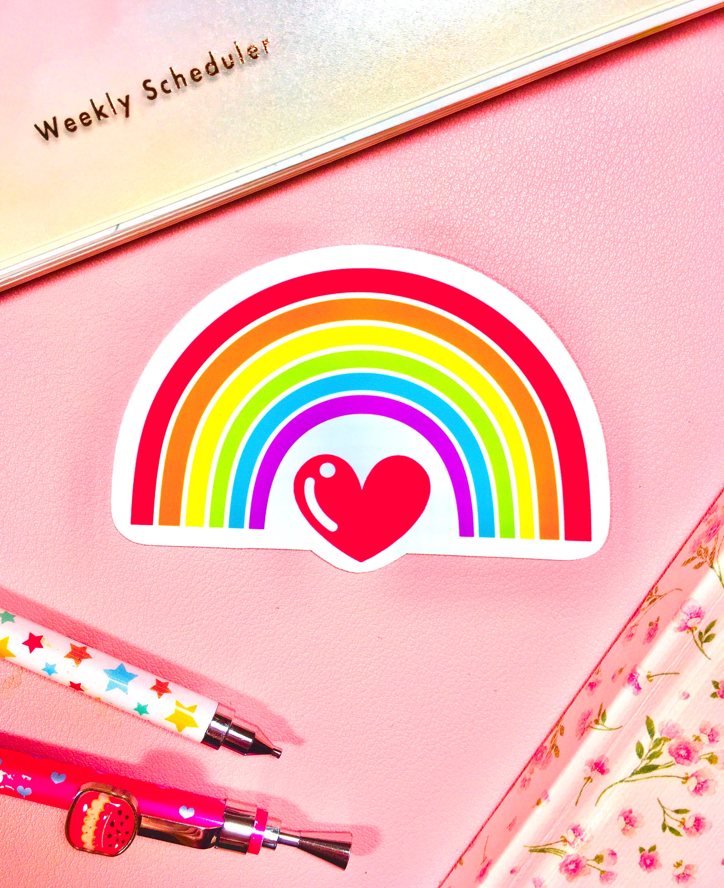 Rainbow Love is Love Sticker Die Cut Bullet Journal - Etsy Canada