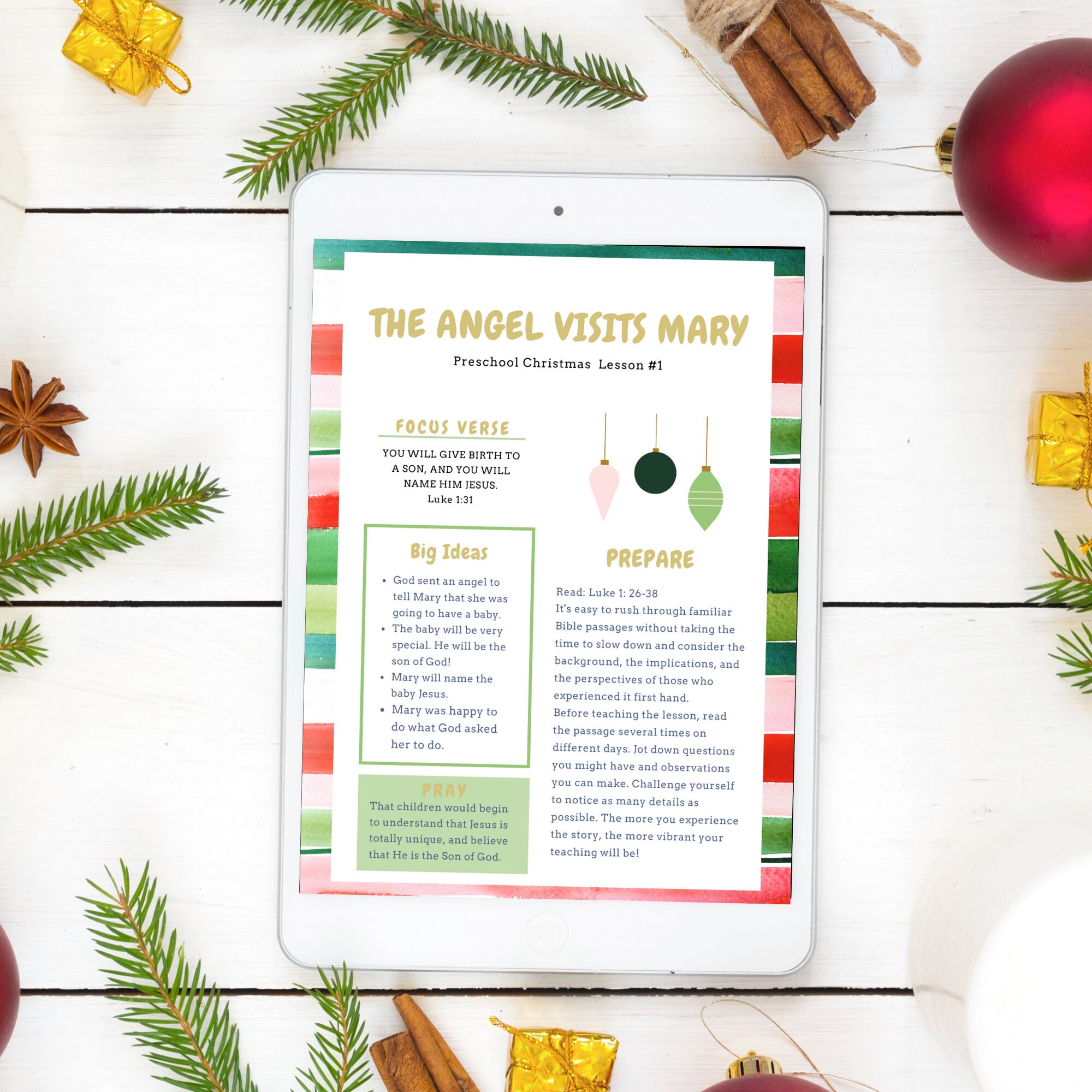 Kids Christmas Bible Lesson, Children's Christmas Bible Lesson ...