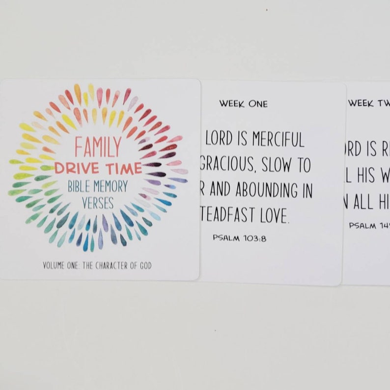 Bible Memory Cards Kids Scripture Memory Kids Bible Memory - Etsy