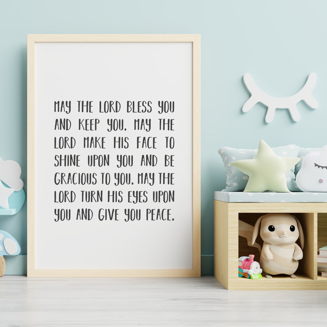 Bible Verse for Baby, Nursery Scripture, Baby Room Downloadable ...