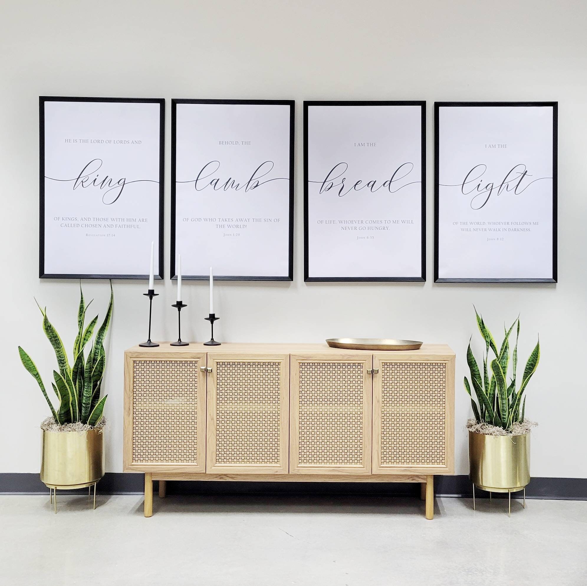 Bible Verse Prints Set of 4 Scripture Prints Prints for - Etsy