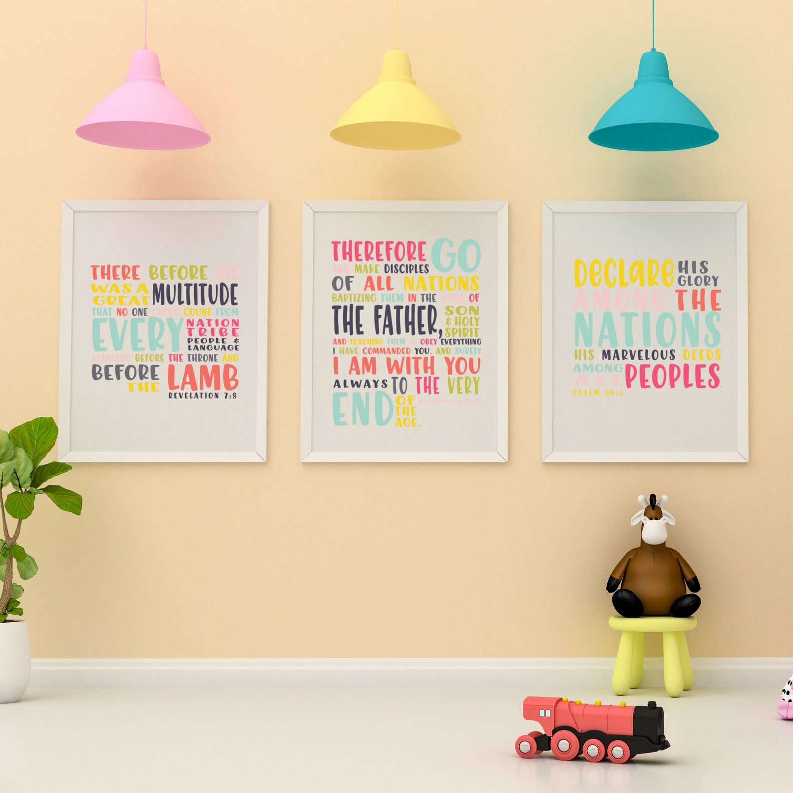 Nursery Scripture Prints Children's Ministry Art Kids - Etsy