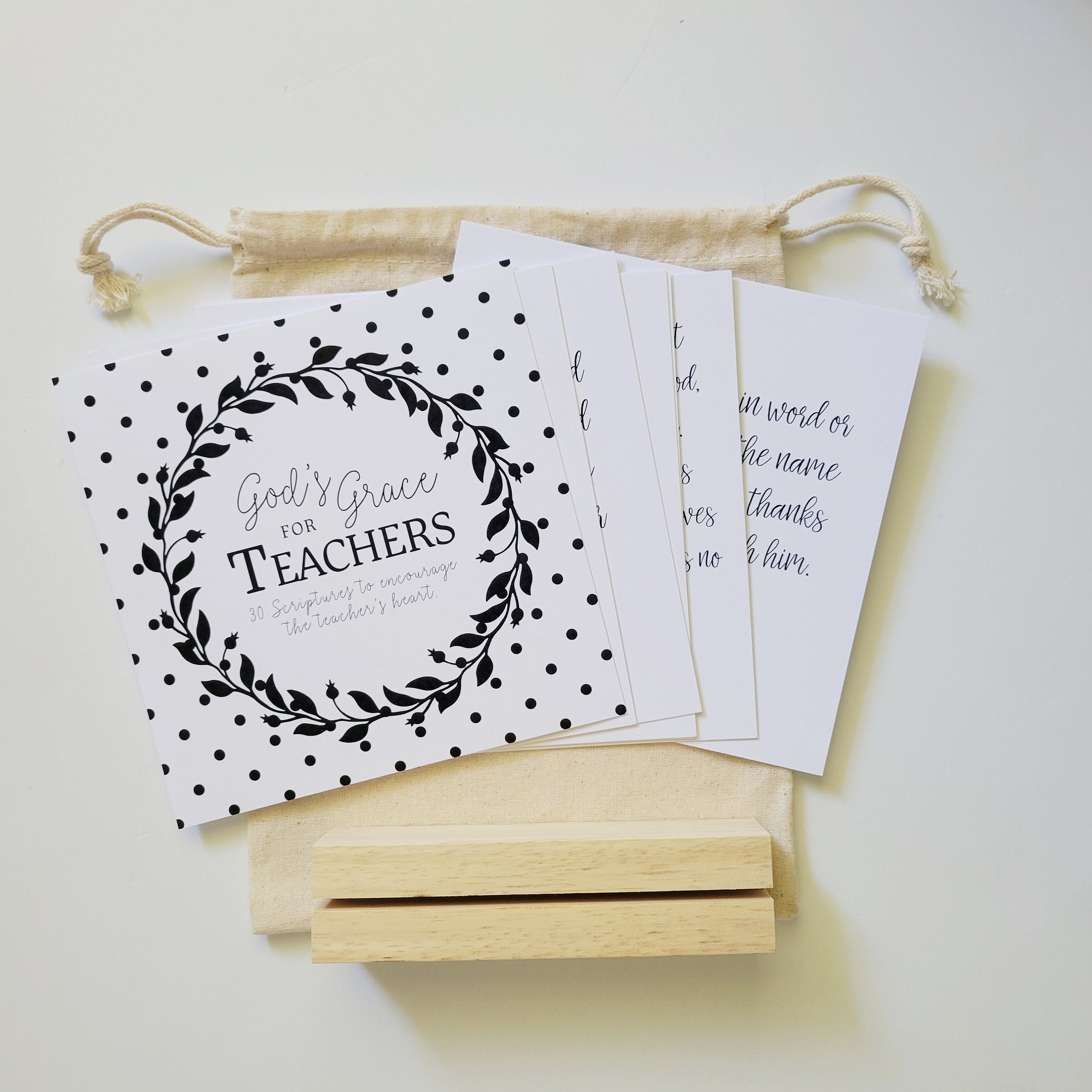 Scripture Cards Teacher Gift Christian Teacher Gift Teacher - Etsy