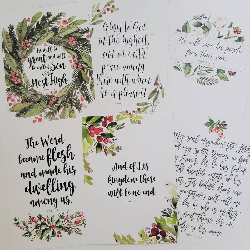 Christmas Scripture - Etsy