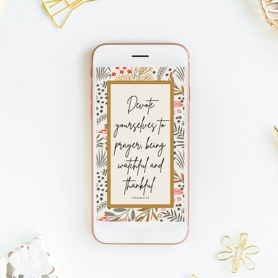 Bible Verse Lock Screen Wallpaper/ Bible Verse Phone | Etsy