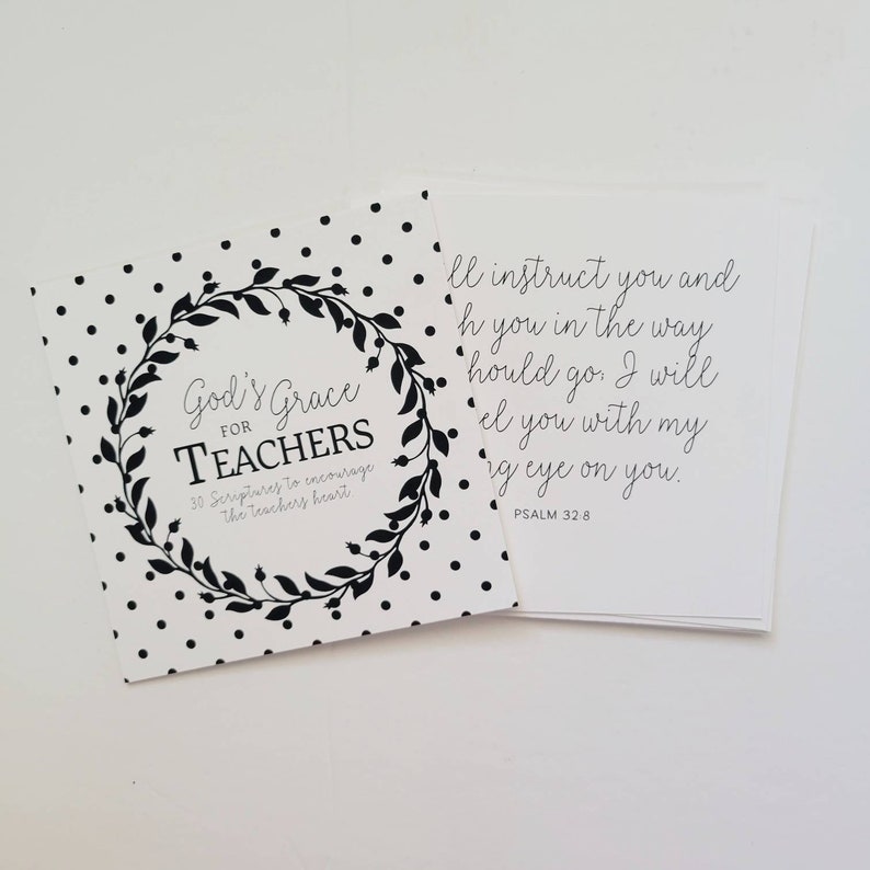 Scripture Cards Teacher Gift Christian Teacher Gift Teacher - Etsy