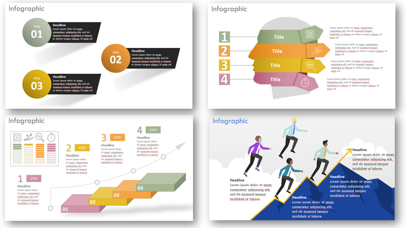 Infographic Powerpoint Slides Bundle 2 - Etsy