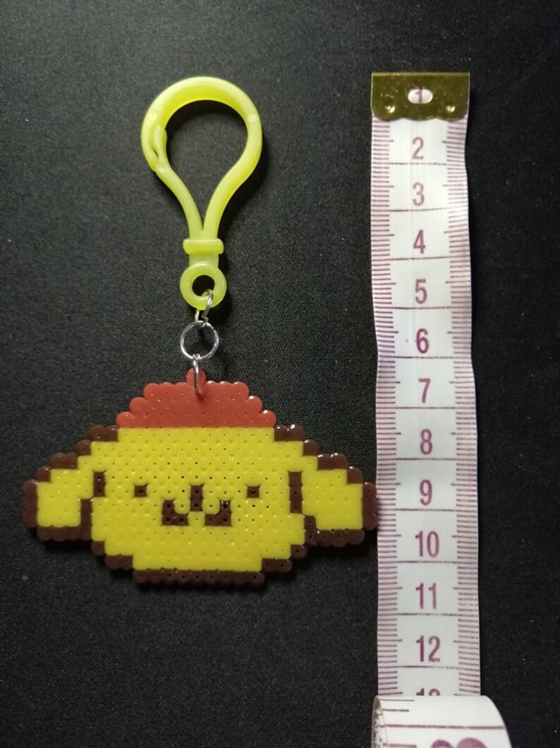 Pompompurin Sanrio Keychain Pixel Art Animal Crossing | Etsy