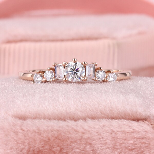 Small Diamond Ring - Etsy