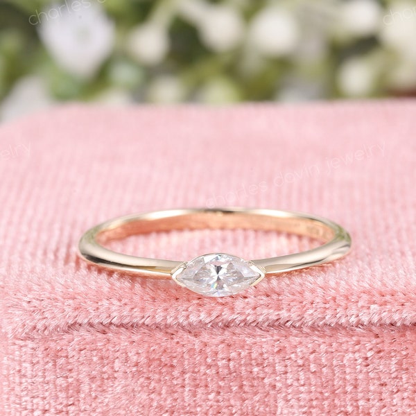 Marquise Ring Horizontal Bezel - Etsy