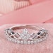 Diamond Princess Tiara Ring White Gold, Princess Crown Promise Rings ...