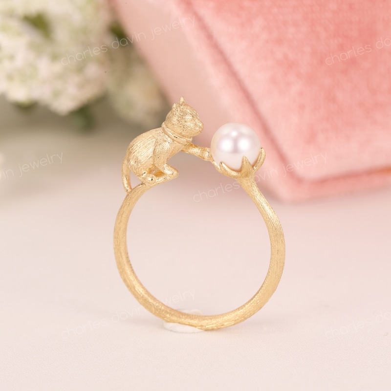 Cat Wedding Ring - Etsy
