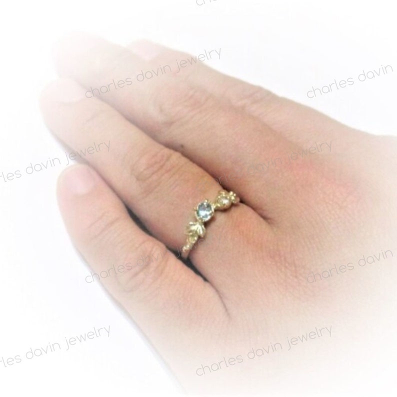 14k Solid Gold Mother Daughter Two Birthstone Rings Laurel - Etsy