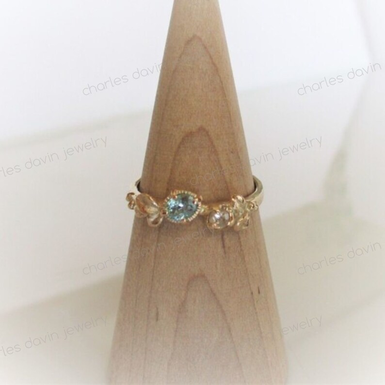 14k Solid Gold Mother Daughter Two Birthstone Rings Laurel | Etsy