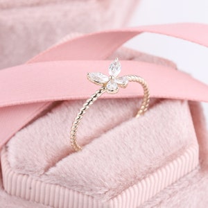 Butterfly Mood Ring, Butterfly Wedding Ring, Butterfly Diamond Ring ...