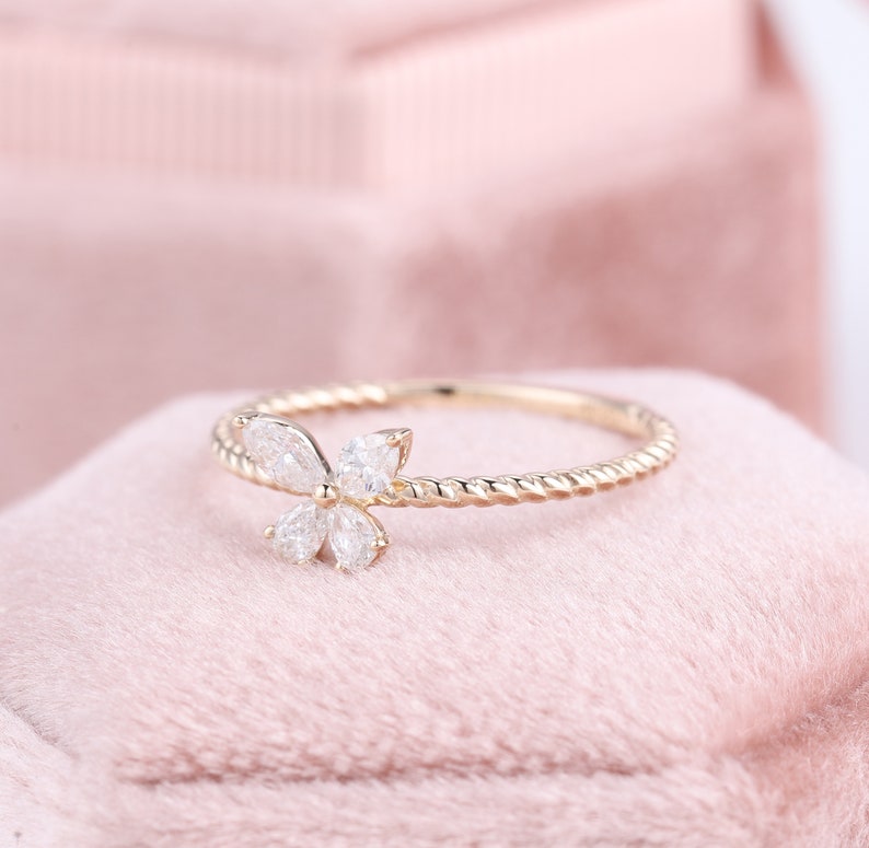 Butterfly Mood Ring Butterfly Wedding Ring Butterfly Diamond - Etsy