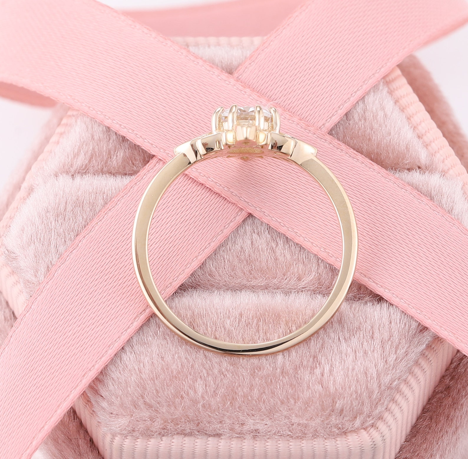 Star Diamond Engagement Ring, Starry Night Promise Ring, 0.5ct ...