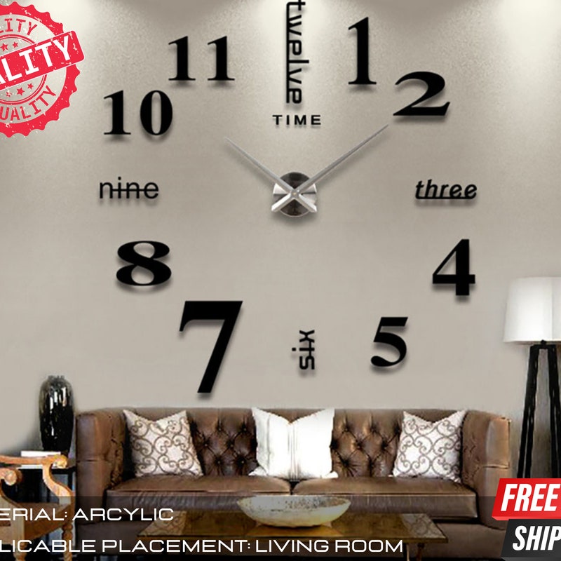 3d Wall Watch - Etsy