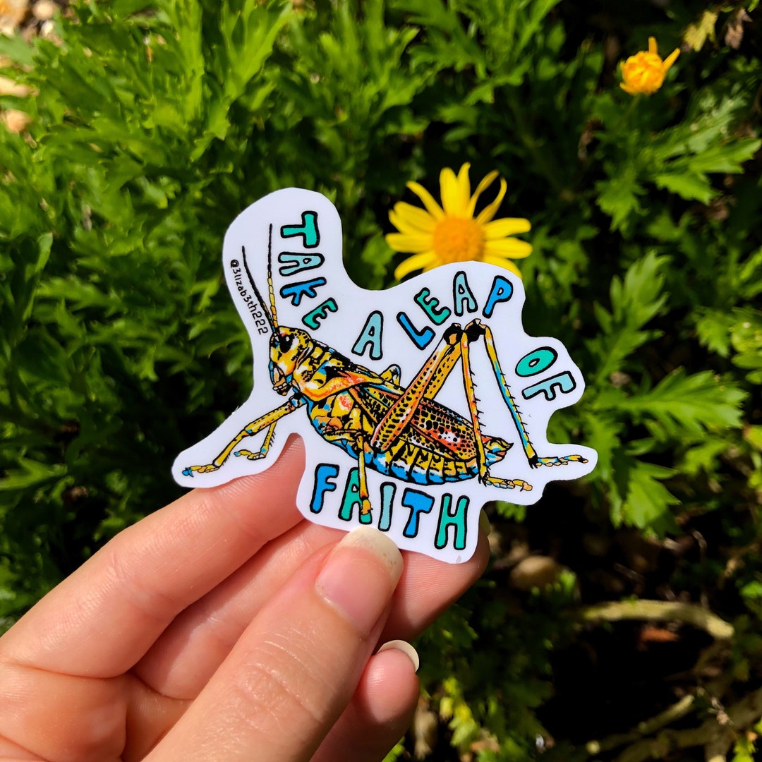 Grasshopper Sticker | Faith | Spirit Animal - Etsy