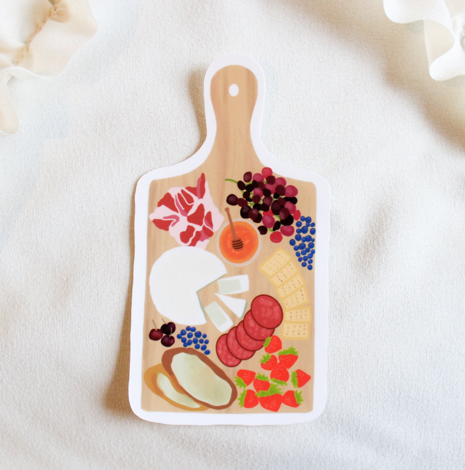 Charcuterie Board Sticker Cheese Board Food Sticker Weatherproof - Etsy