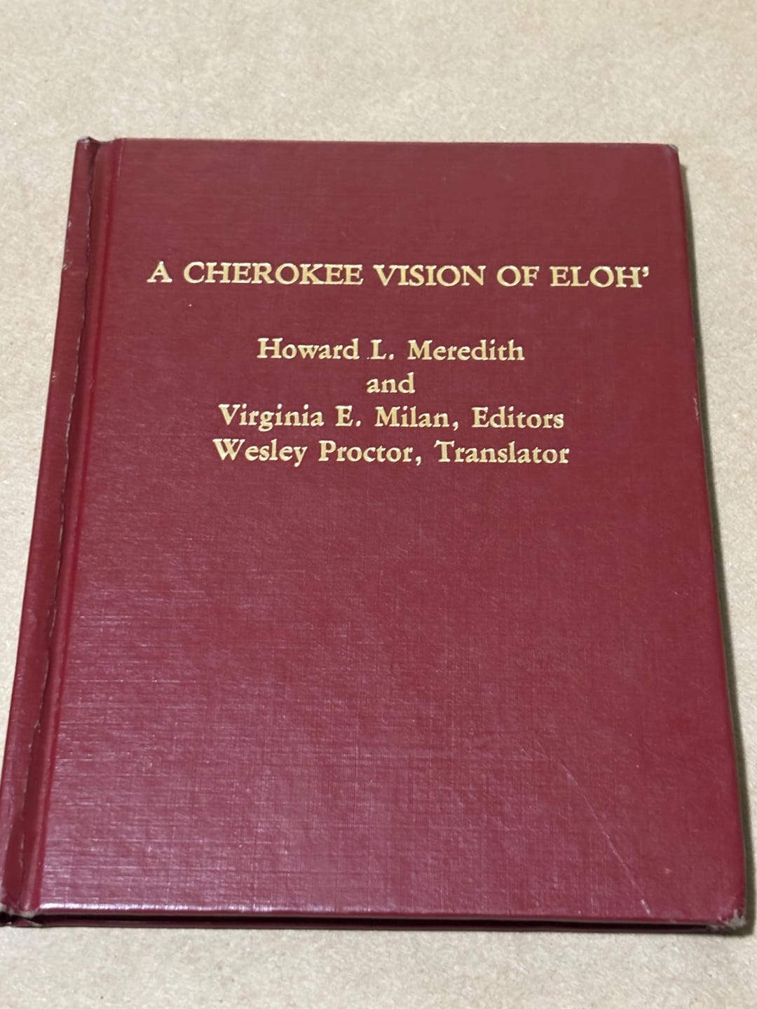 A Cherokee Vision of Eloh (1981) By: Howard Meredith, Milan and Procter ...