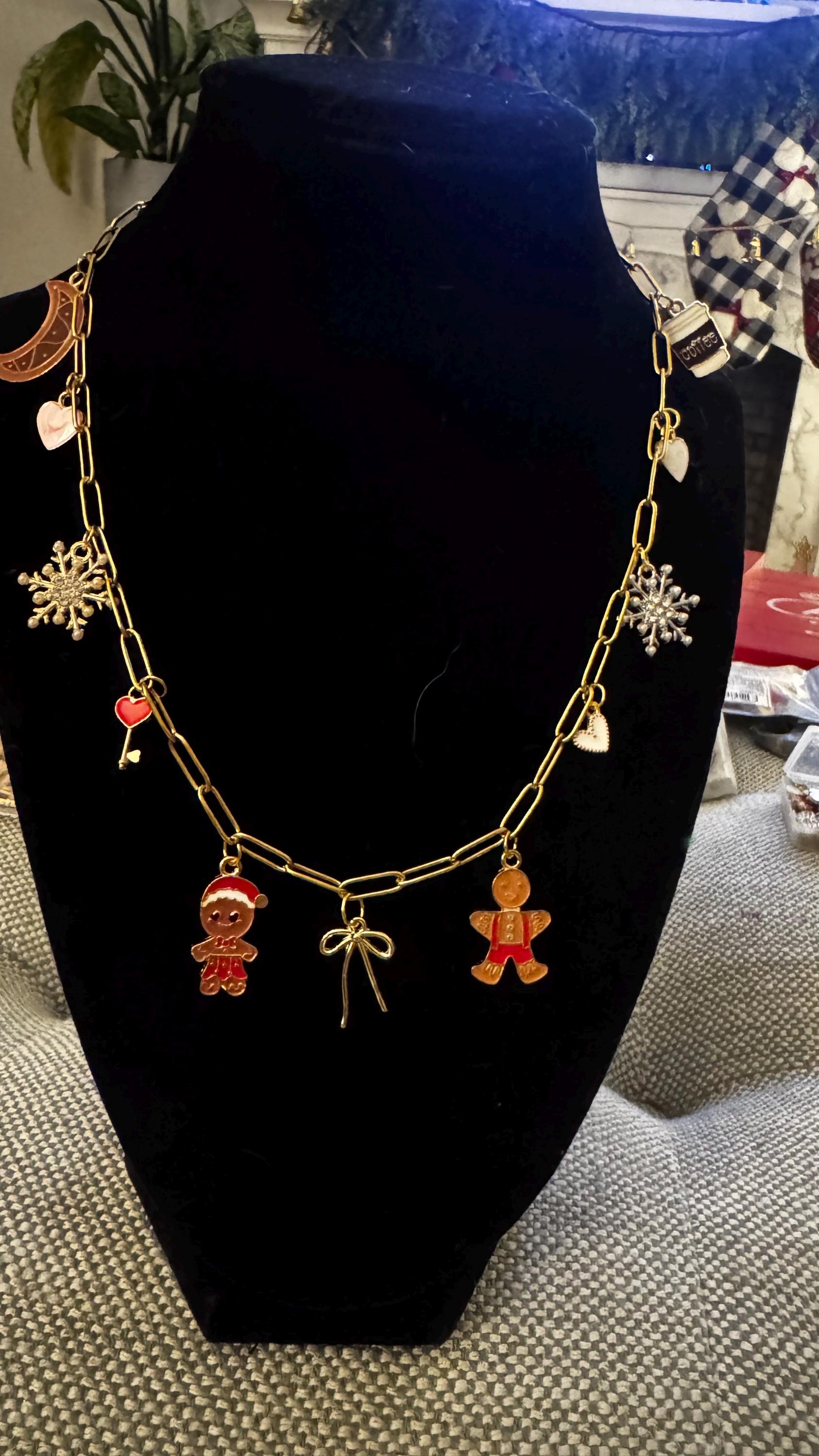 Mr. & Mrs. Gingie Charm Necklace *christmas *holiday *gingerbread ...