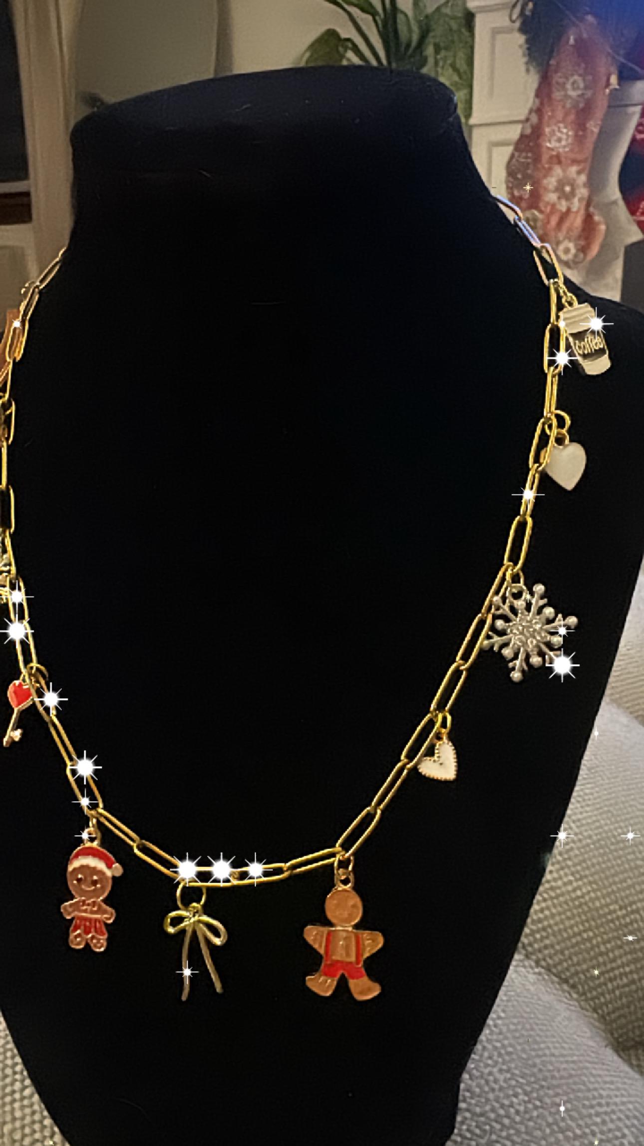 Mr. & Mrs. Gingie Charm Necklace *christmas *holiday *gingerbread ...