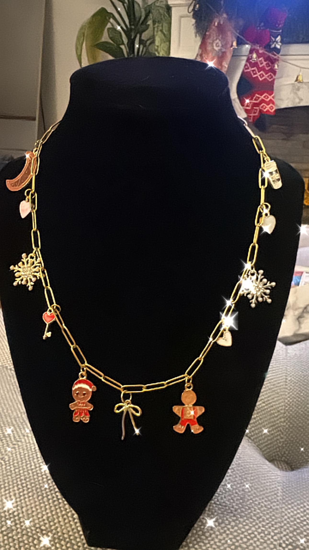 Mr. & Mrs. Gingie Charm Necklace *christmas *holiday *gingerbread ...