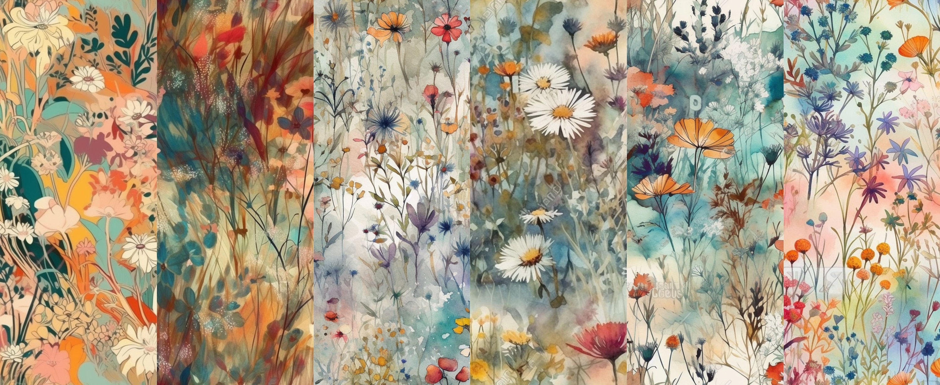 Retro Seventies Seamless Digital Paper Bundle Vintage Retro - Etsy