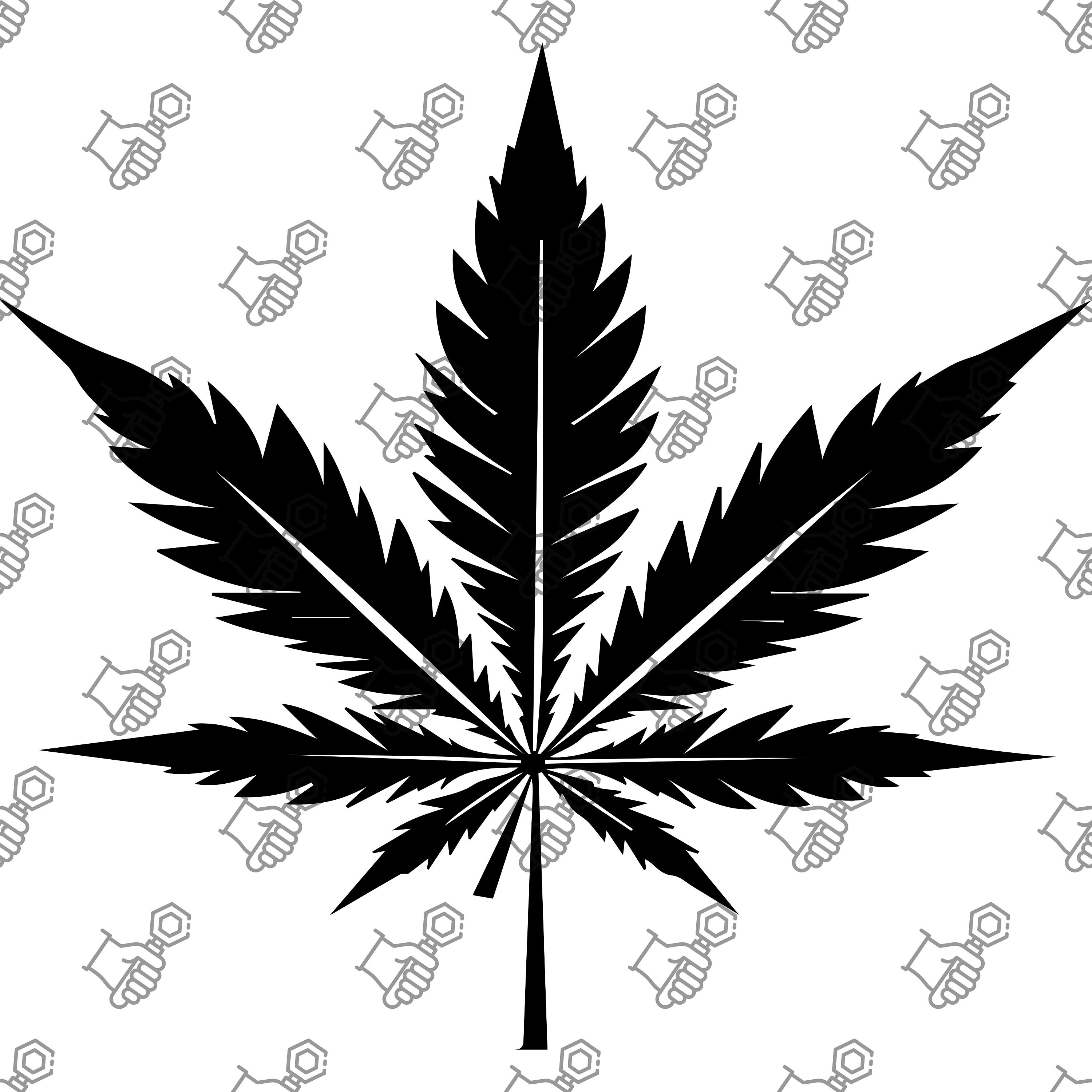 Pot Leaf SVG Download SVG for Cricutsvg Files for Silhouette - Etsy