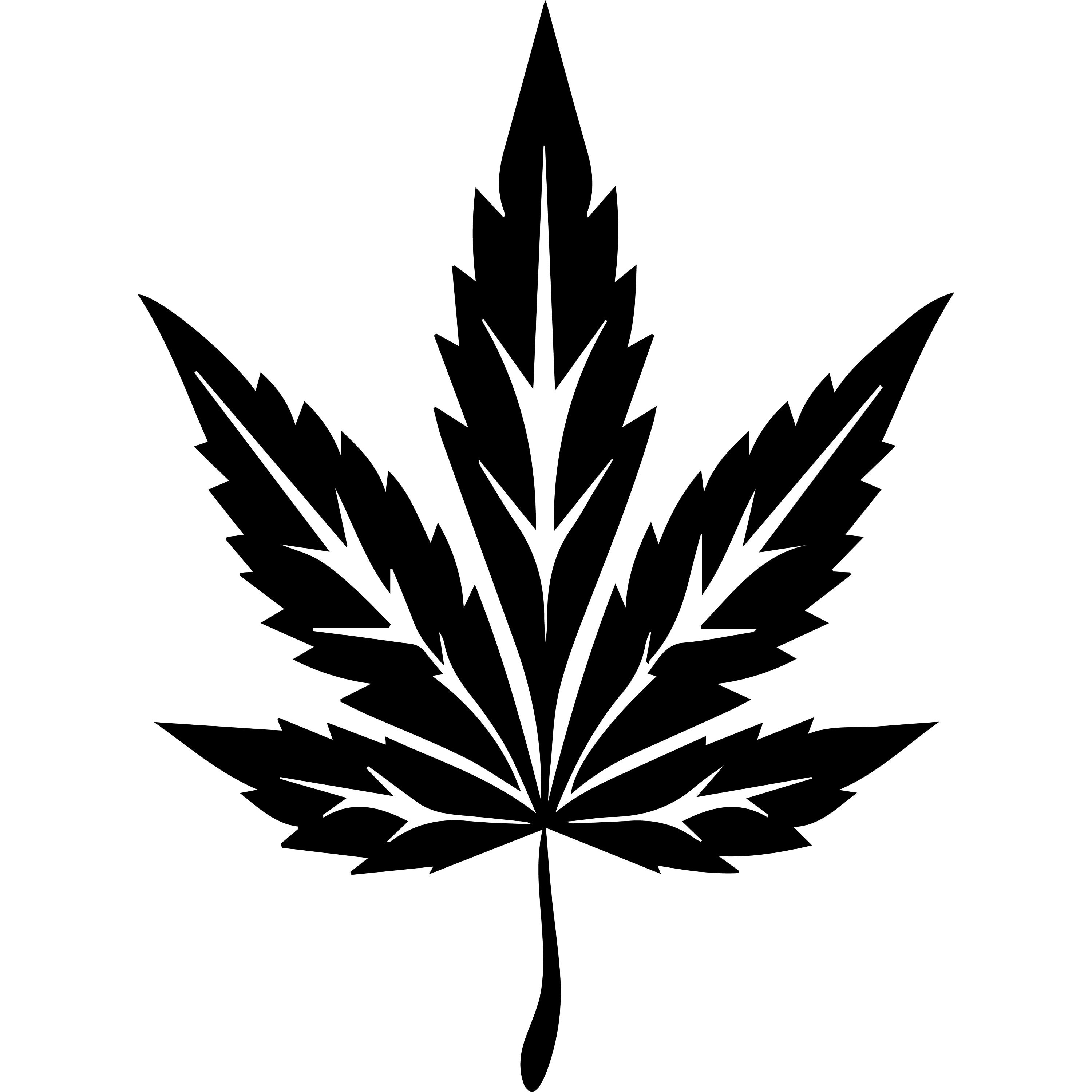 Pot Leaf SVG Download SVG for Cricutsvg Files for Silhouette - Etsy