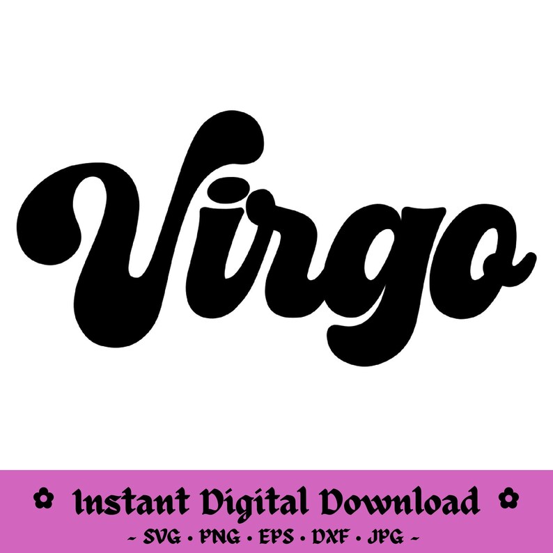 Virgo - Zodiac - SVG, PNG, JPG, Dxf and Eps File Types ~ Ready for ...