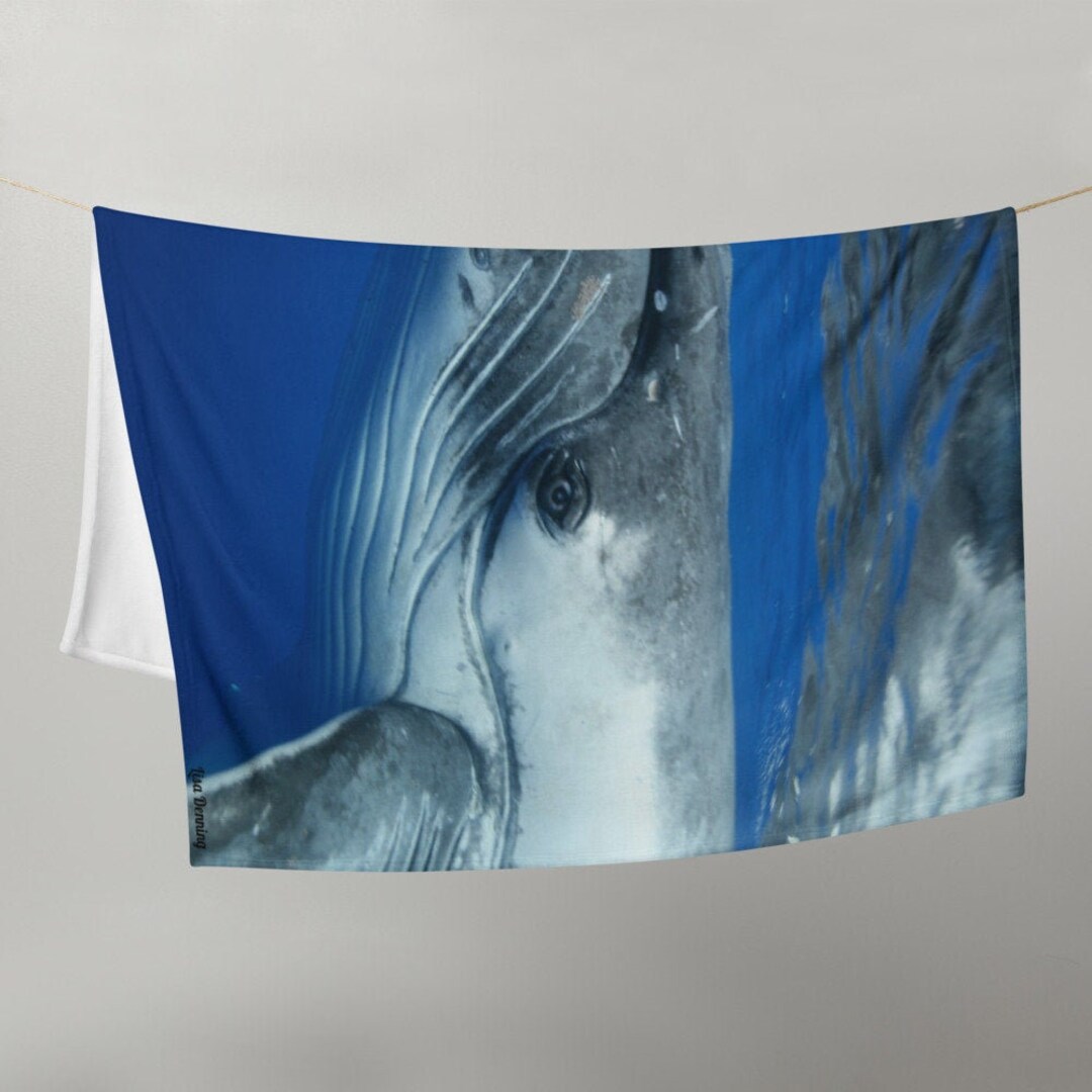 Humpback Whale Throw Blanket, Whale Blanket, Humpback Whale Cozy ...