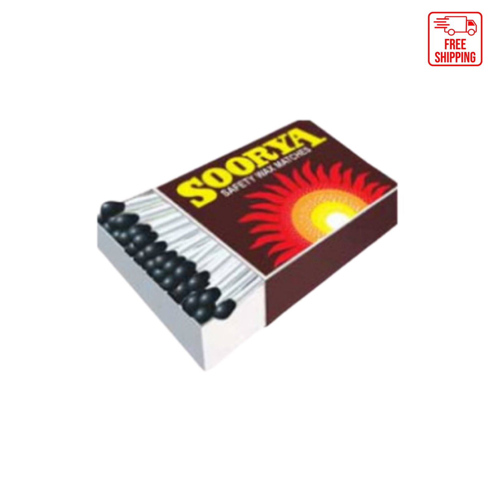Soorya Safety Wax Matches 1 Box 45 Sticks Buy 12 Get 1 Free - Etsy