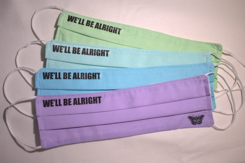 We'll Be Alright Face Mask Fine Line Face - Etsy Ireland