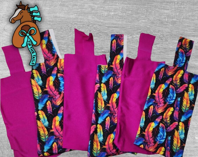 Braided Feather Mane & Tail Accessories for Horse or Pony Mane Feathers ...